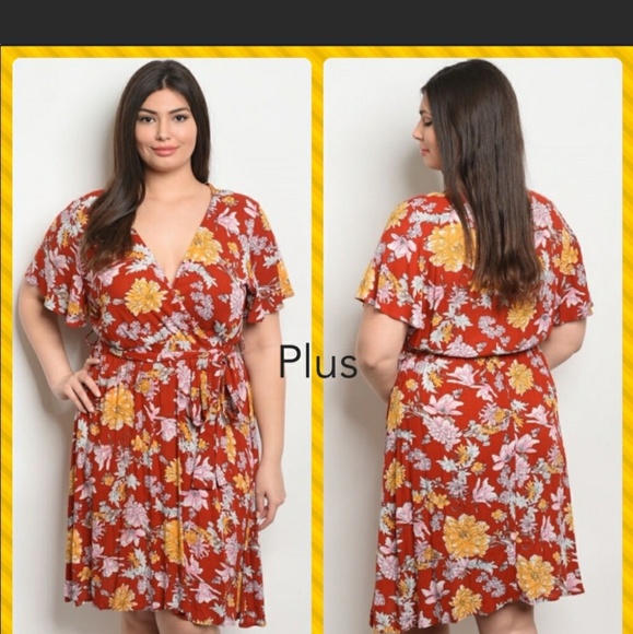 Zenobia | Dresses | Bogoplus Size Wrap Dress | Poshmark